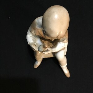 Boy With a Goose Figurine - Etsy