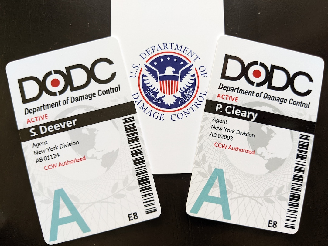 Department of Damage Control (DODC) ID Card - Screen Accurate MCU Prop ...