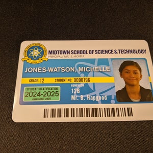 Midtown Tech School ID Card - Fanmade MCU Prop - Etsy Canada