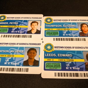 Midtown Tech School ID Card - Fanmade MCU Prop - Etsy Canada