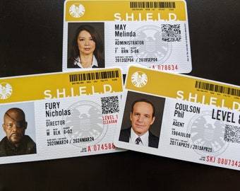 Agents of S.H.I.E.L.D. Secret File & ID Cards Paper Props TV Show Movie ...