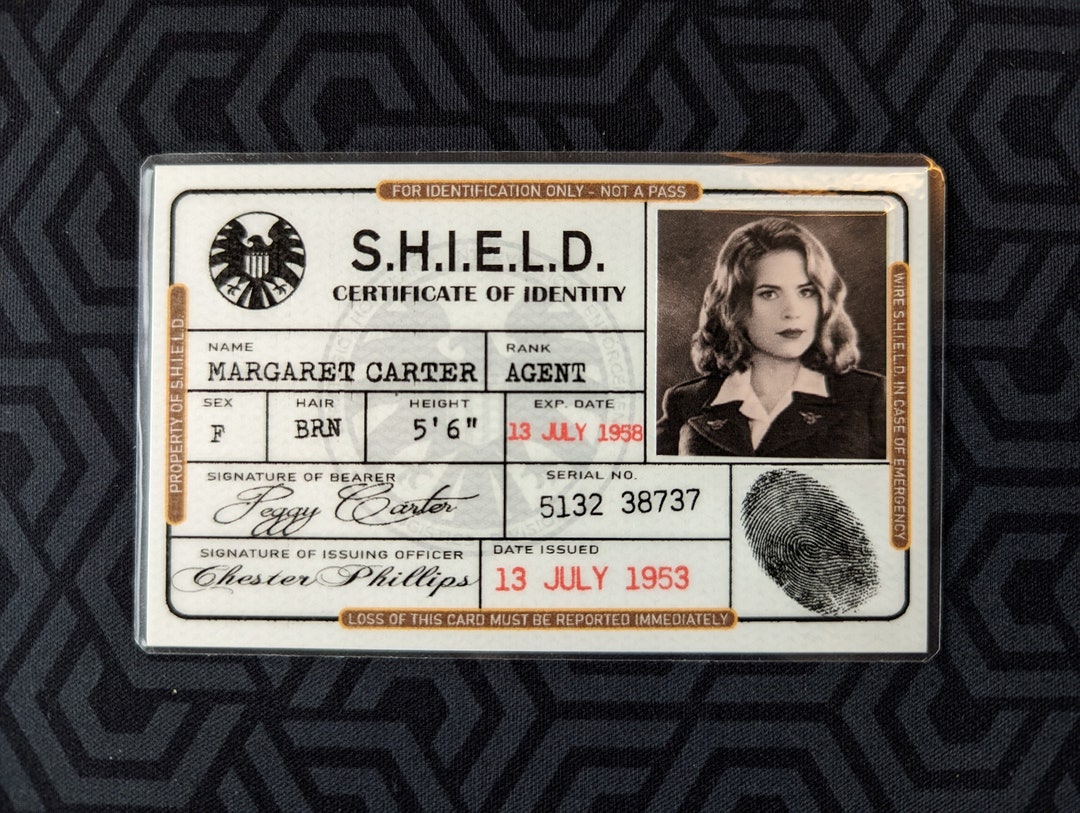 Agents of S.H.I.E.L.D. (1950's) Prop ID Cards - Etsy
