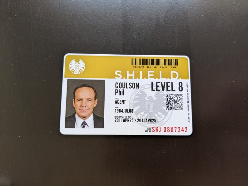 Agents of S.H.I.E.L.D. Prop ID Cards Screen Accurate - Etsy