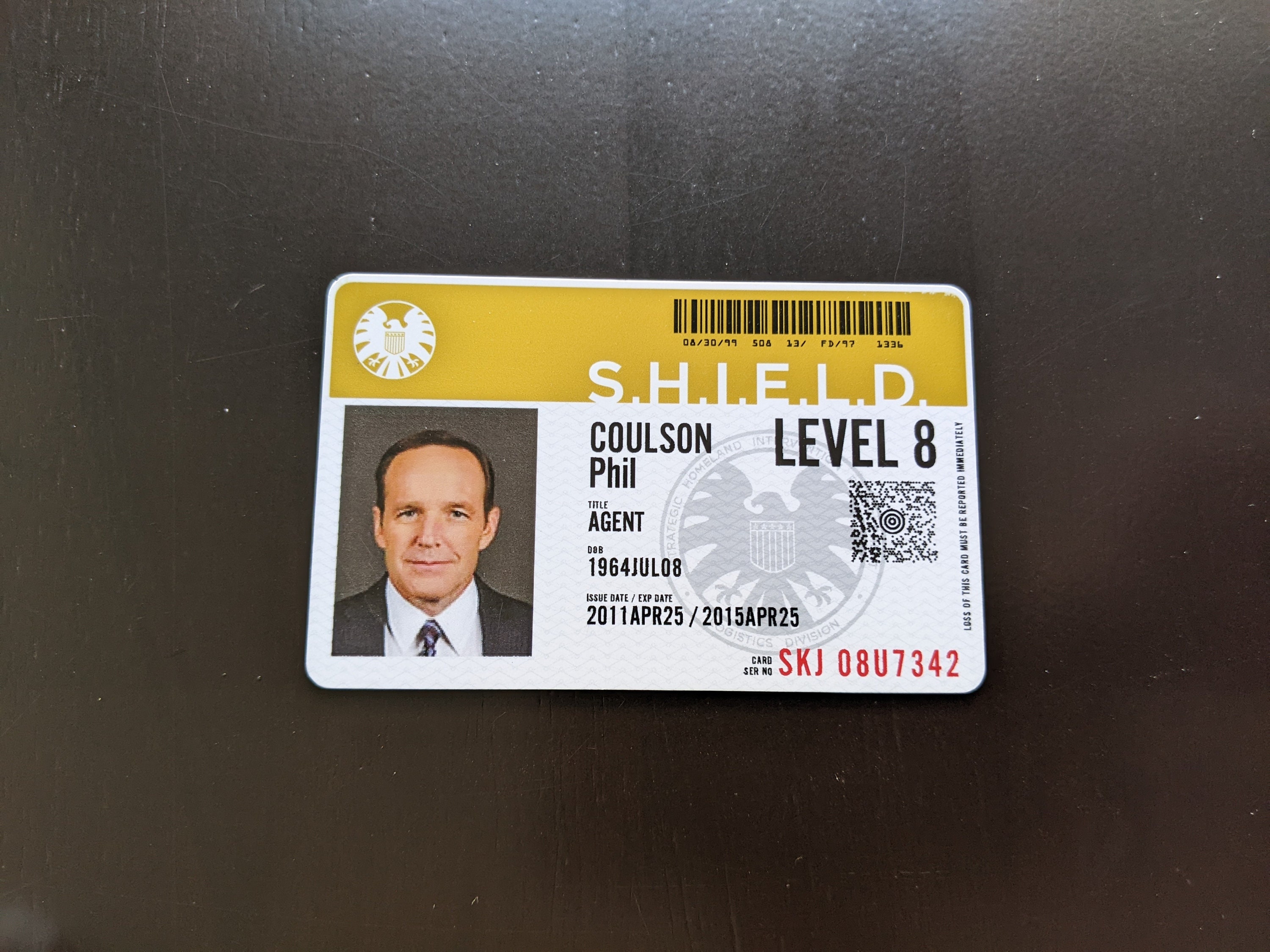 Agents of S.H.I.E.L.D. Prop ID Cards Screen Accurate - Etsy