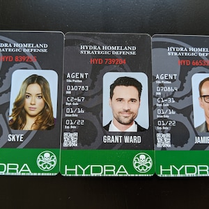 Agents of Hydra Prop ID Cards - Screen Accurate - Etsy