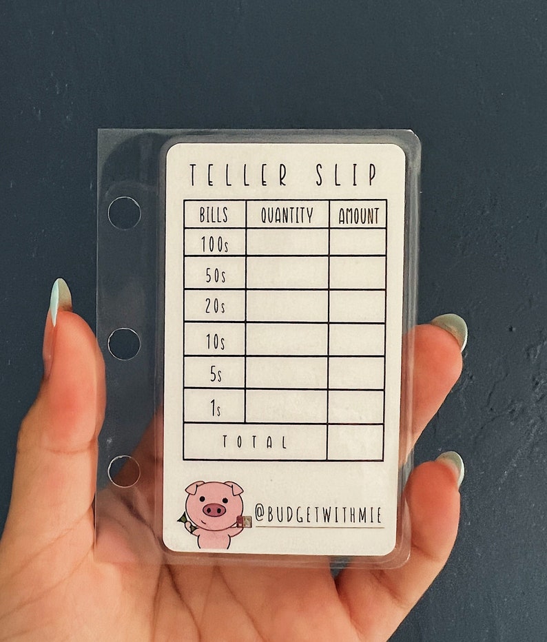 Mini Teller Slip - Etsy