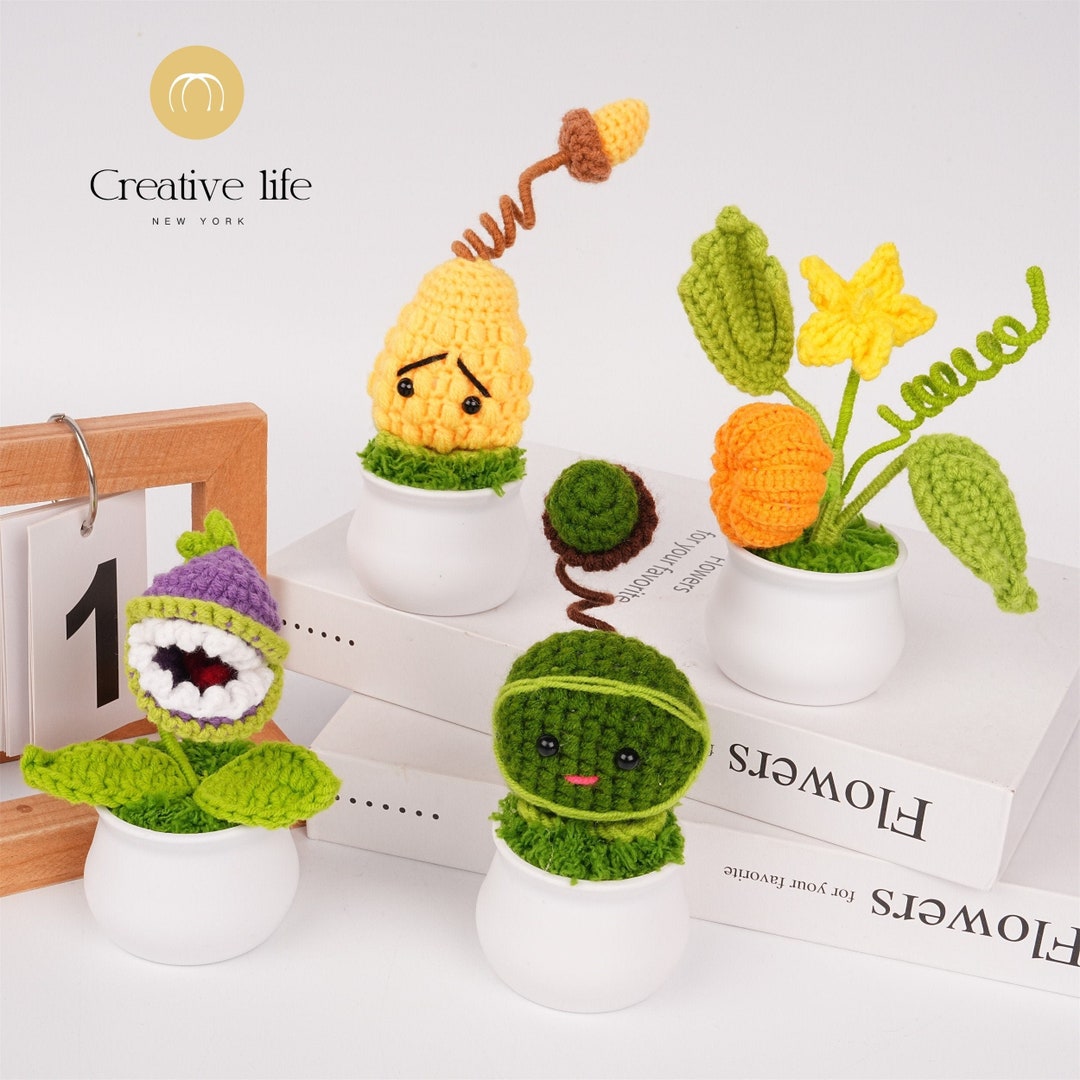 NEW Handmade Crochet Mini Chomper/strawberry/pumpkin/melon-pult/kernel ...