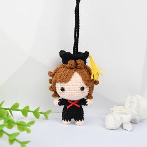 NEW Handmade Crochet Graduation Boy and Girl Pendant Ornament, Knitted ...