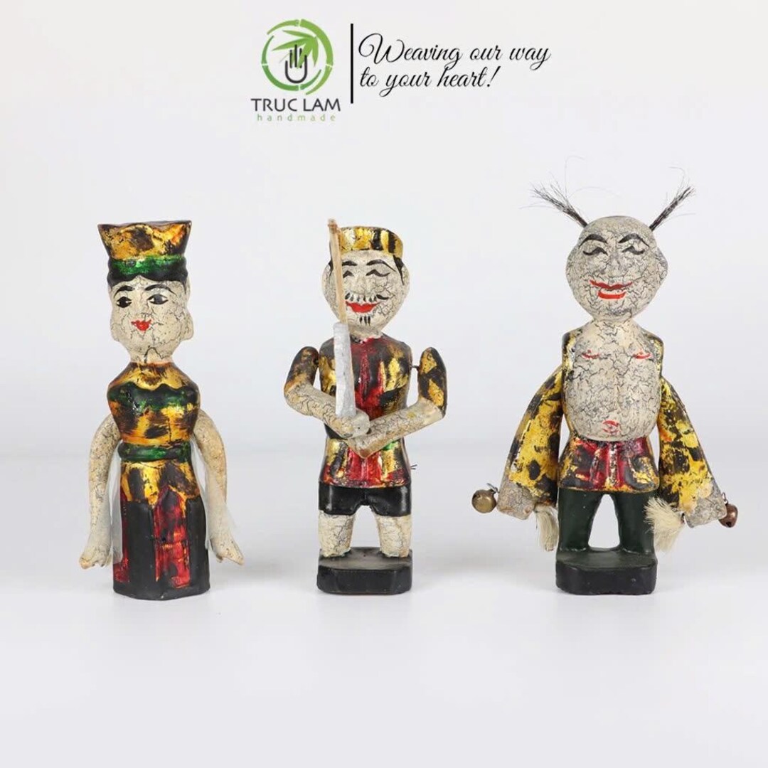 Handmade Traditional Water Puppet Home Wood Decoration Vietnam Folktale ...