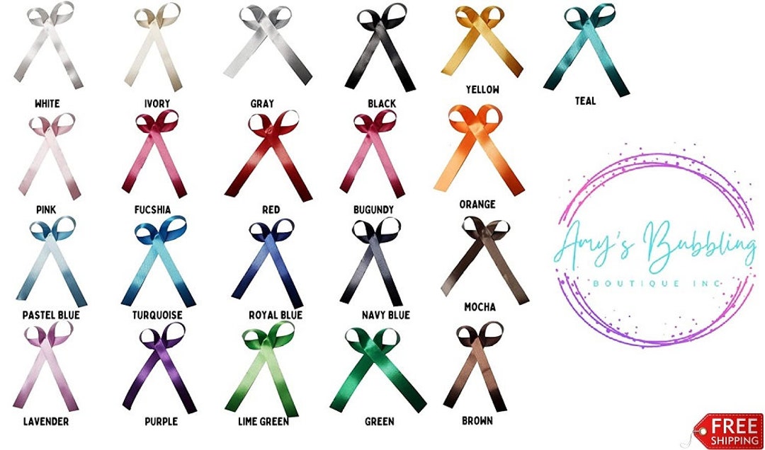 Personalized Ribbons for Bridal Shower Wedding Party Favors or Baby ...
