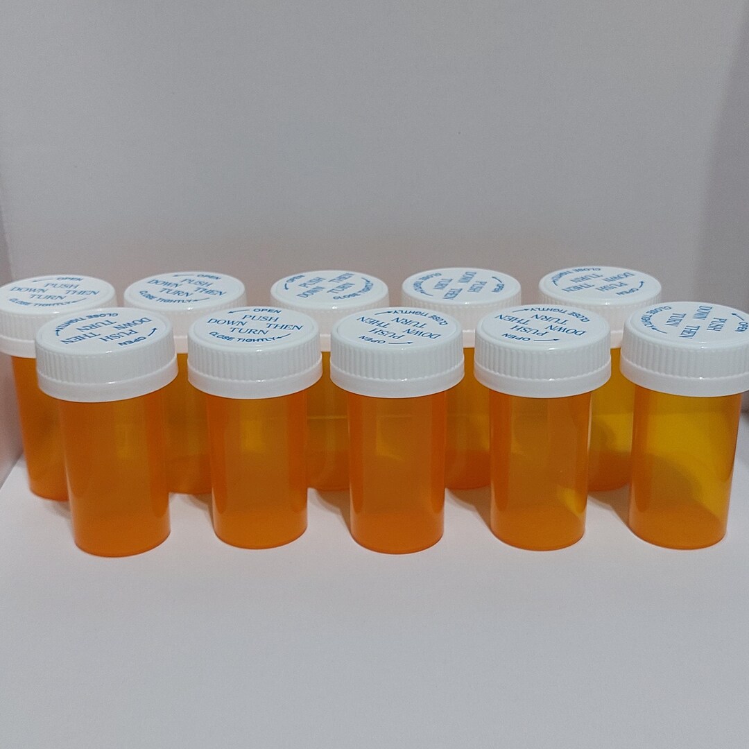 10 Prescription Pill/medicine Bottles/vials for Storage of Small Pieces ...