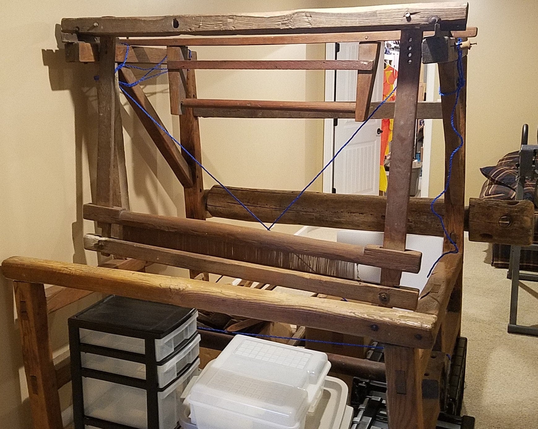 Large Antique Weaving Loom for Rugs, Blankets and More - Etsy