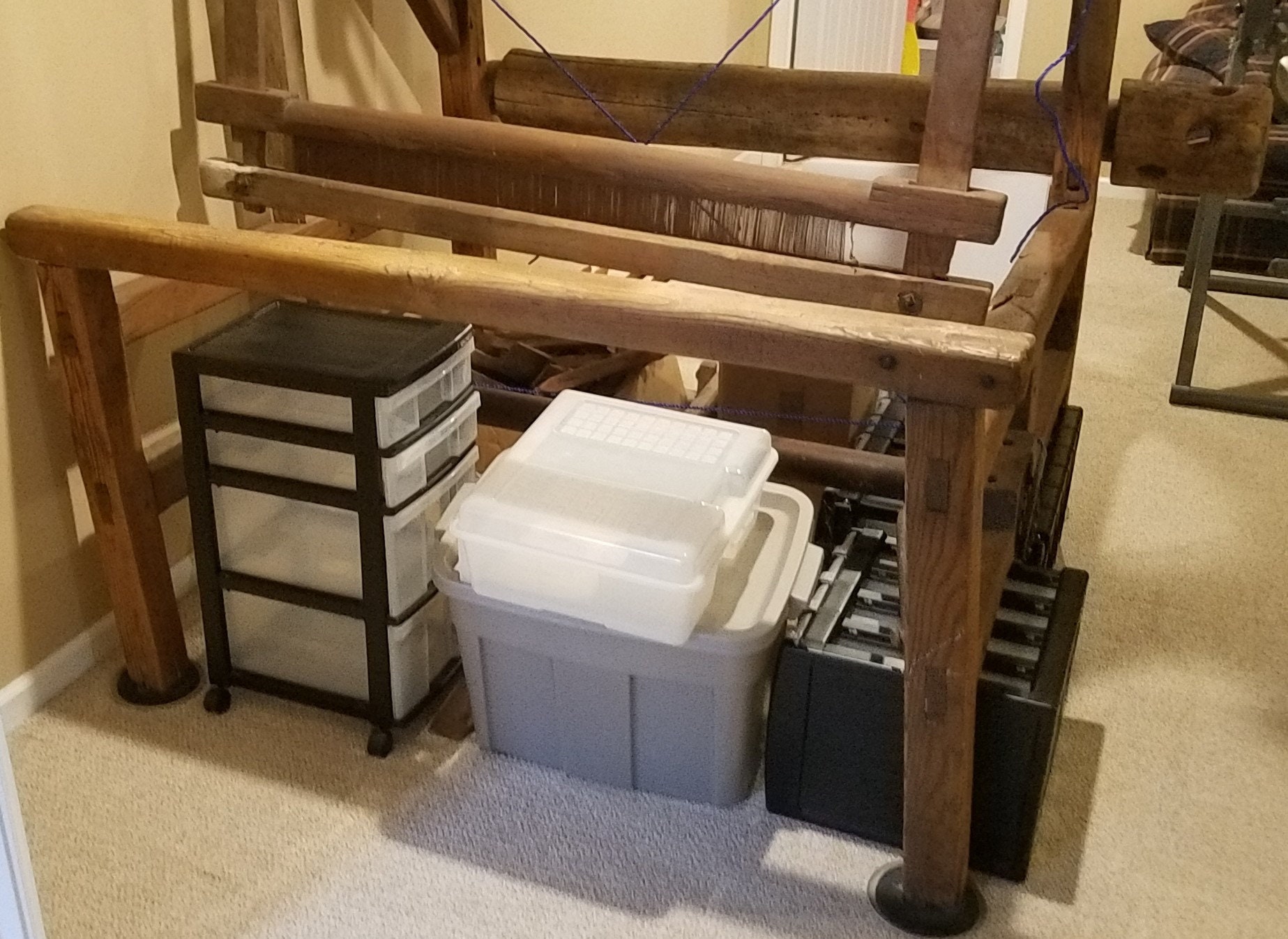 Large Antique Weaving Loom for Rugs, Blankets and More - Etsy