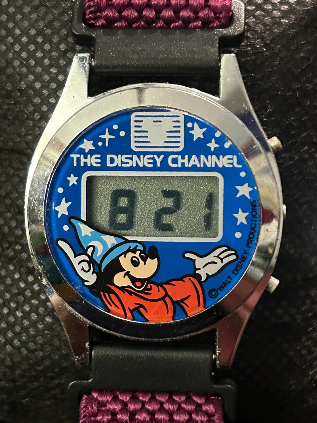 Vintage Disney Channel Mickey Mouse Fantasia Digital Quartz Watch 1983 ...