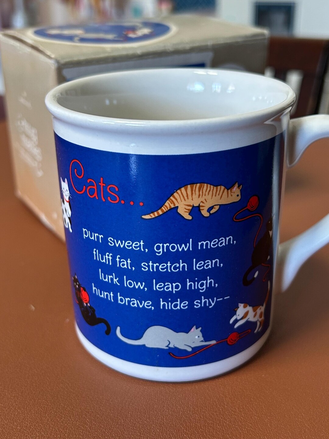 1987 Hallmark Mug Mates Cat Mug With Lid/ Coaster With Box. Vintage New ...