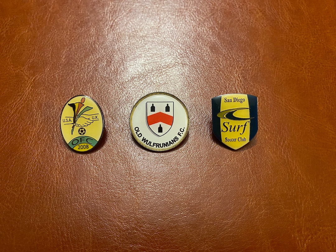 Soccer Club Pins: Vintage Team Badges - Etsy