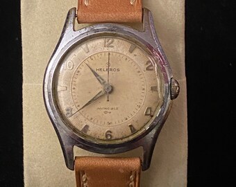 Vintage 1940s Helbros Watch Co Square Tank Swiss 17 Jewels - Etsy