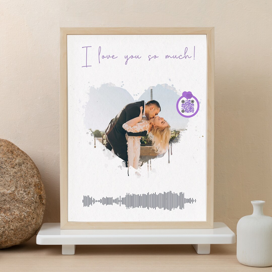 Soundwave Art + QR Code - Scan to Play Your Voice Recording/song ...