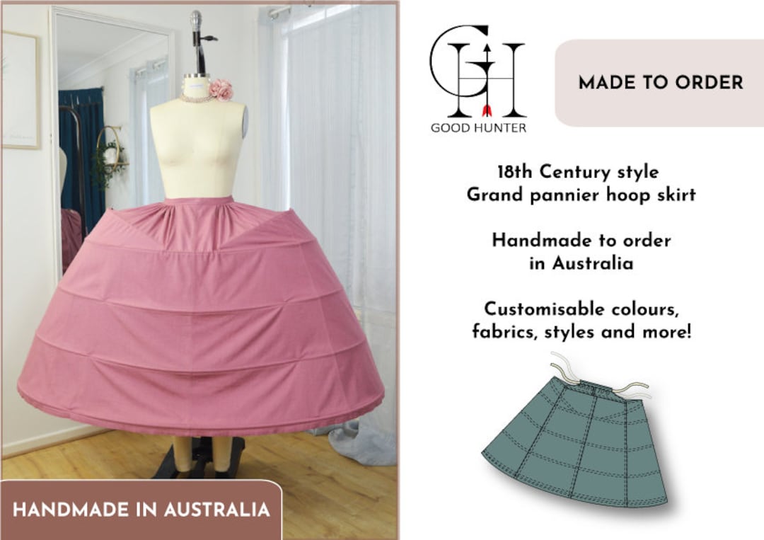 18th Century Style Grand Pannier Hoop Skirt - Etsy