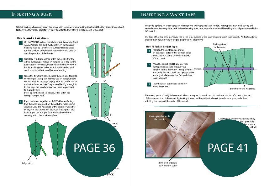 The Quick and Dirty Guide to Corsets - Sew Your Own Corsets - E-BOOK - Etsy