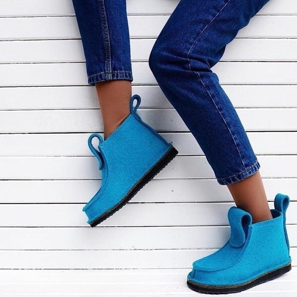 Handmade Felt Boots - Etsy