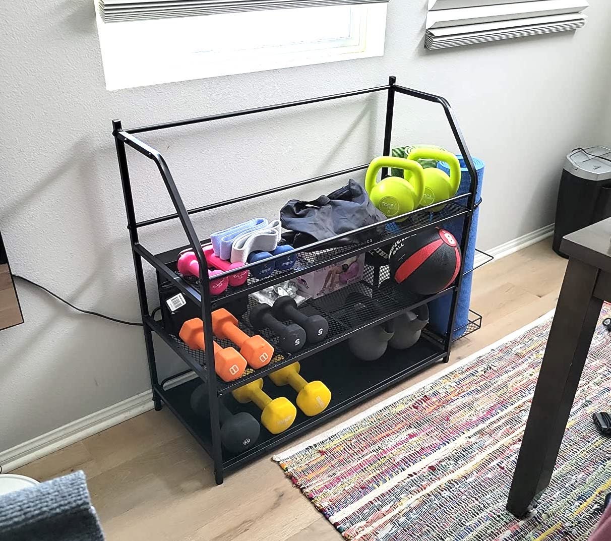 Home Gym Storage Rack, Weight Rack for Dumbbells, Dumbbell Rack With ...