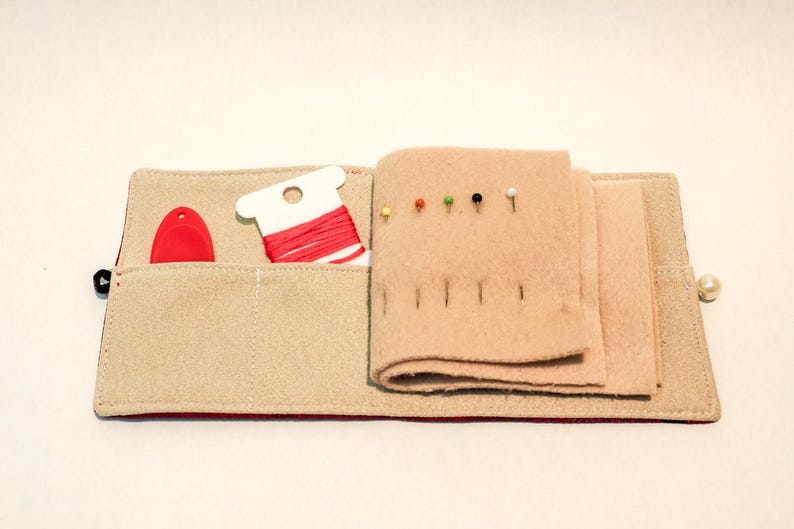 Personalized Handmade Silk Needle Book With Fine Wool Brushed Flannel ...
