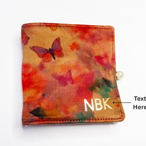 Personalized Handmade Silk Needle Book With Fine Wool Brushed Flannel ...