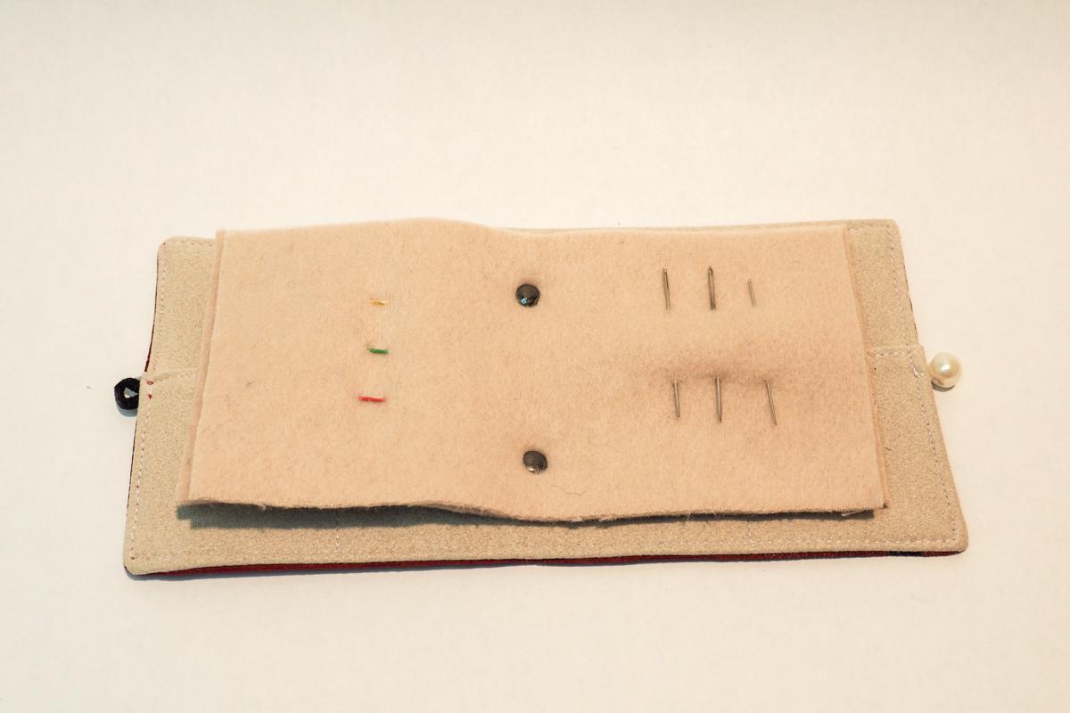 Personalized Handmade Silk Needle Book With Fine Wool Brushed Flannel ...
