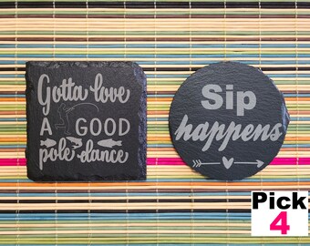 Funny Slate Coaster - Etsy