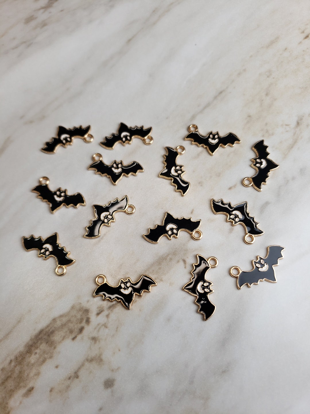Cute Bat Charms 5 Cute Bat Halloween Charm Cartoon Charms DIY Jewelry ...