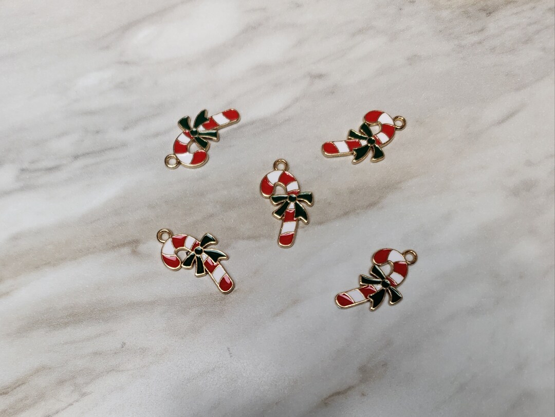 Candy Cane Charms Christmas Candy Cane Charms Christmas Charms DIY ...