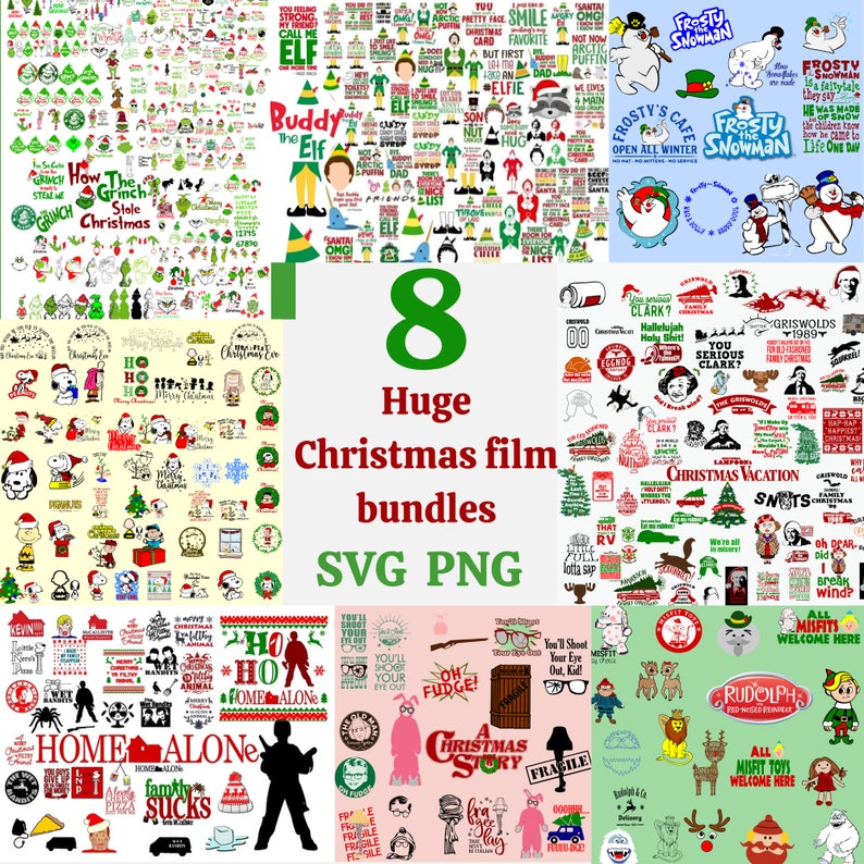Huge Christmas Film Bundle Png Svg , Christmas Vacation , Chritmas ...