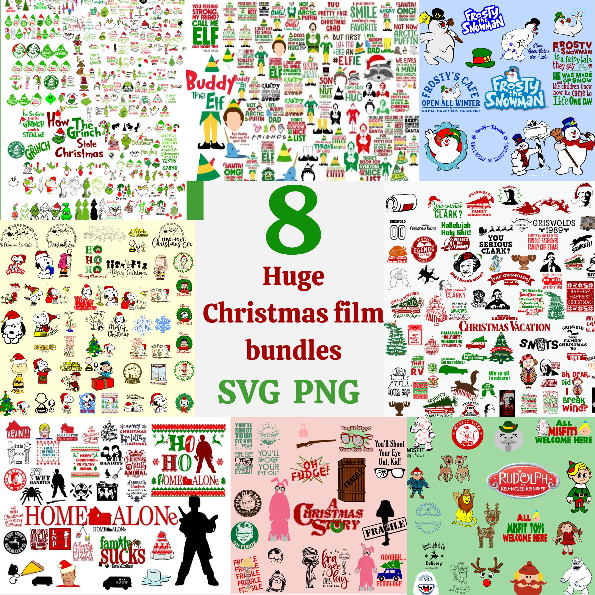 Huge Christmas Film Bundle Png Svg , Christmas Vacation , Chritmas ...