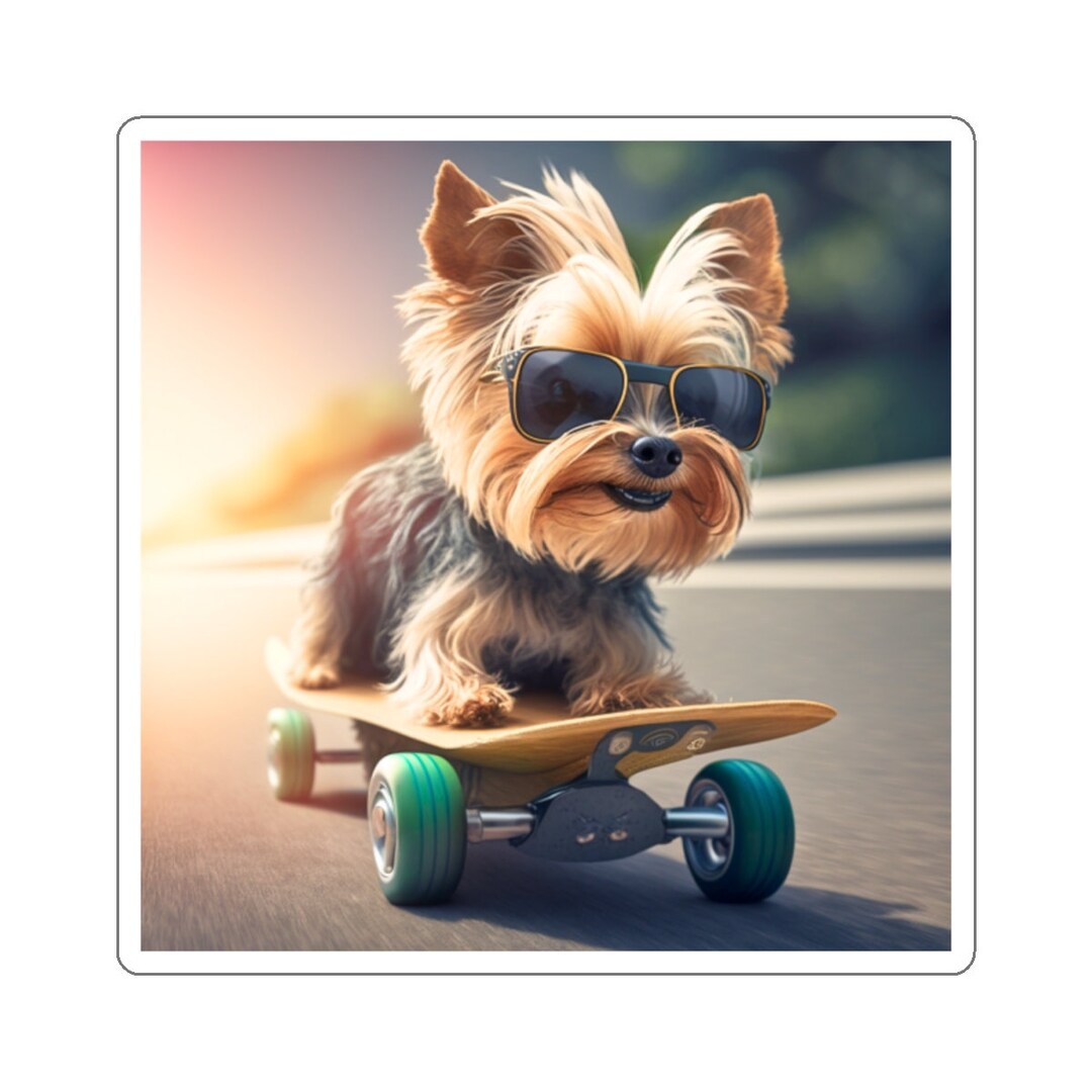 Yorkie Sticker, Dog Mom Gift, Yorkie Lovers, Laptop Sticker, Cute ...
