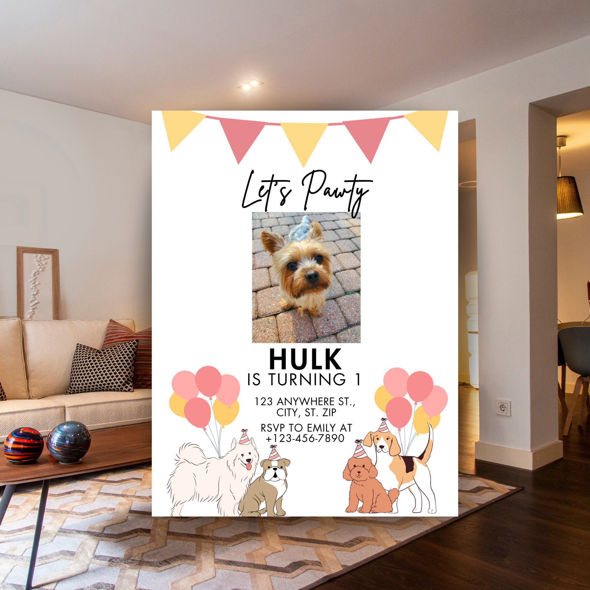 Customize Dog Themed Birthday Party Bundle Puppy Party Instant Download ...