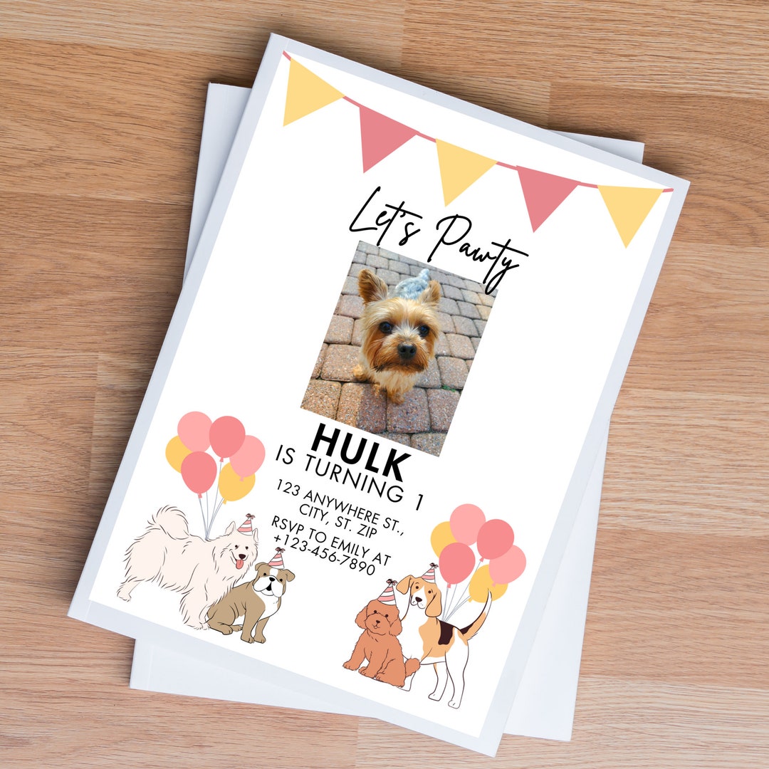 Customize Dog Themed Birthday Party Bundle Puppy Party Instant Download ...