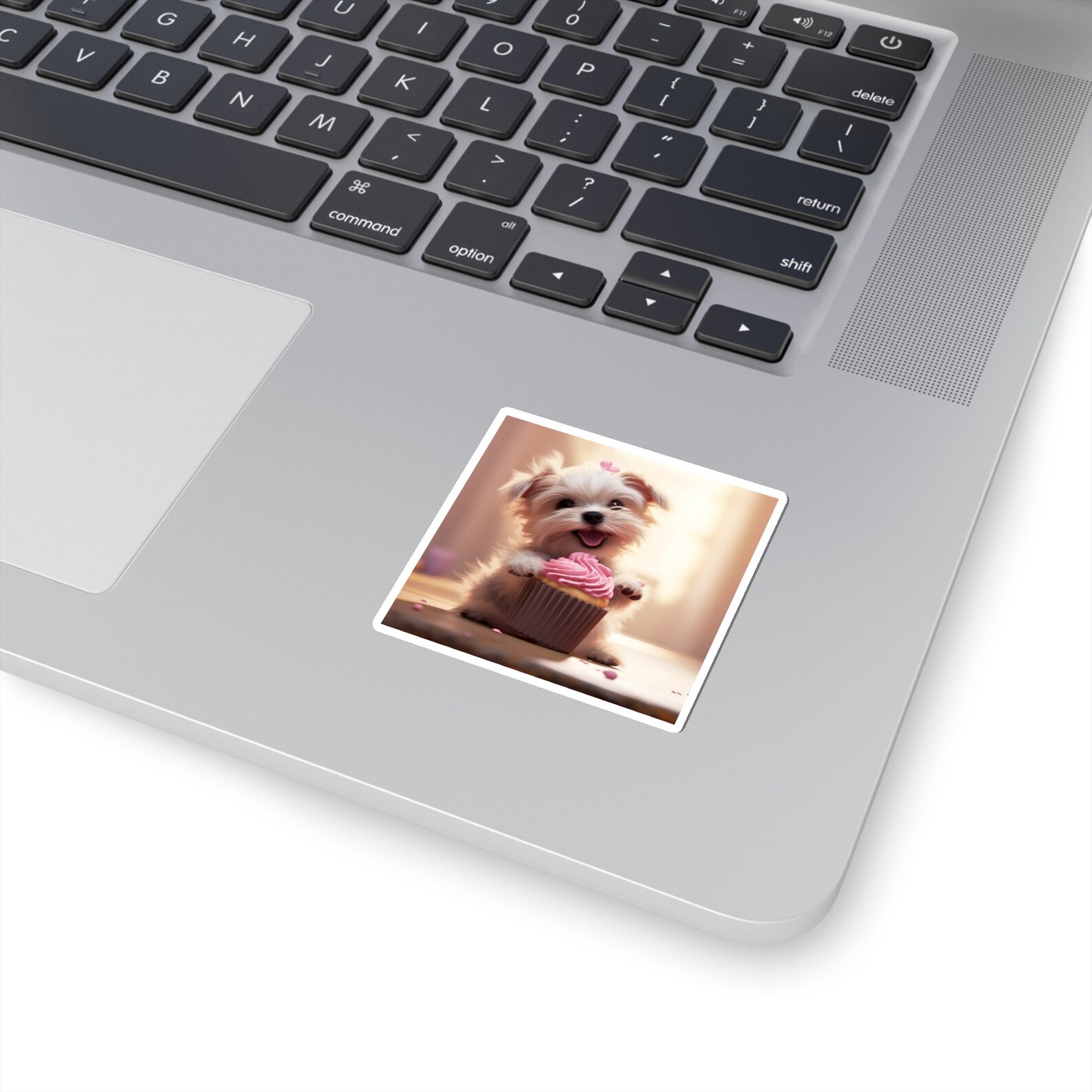 Sweet Maltese Delight Sticker, Cupcake Sticker Decoration, Maltese ...