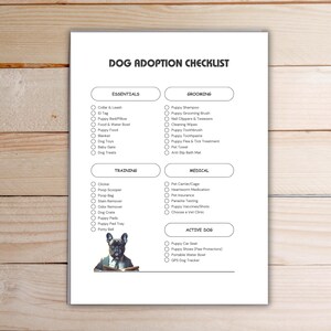 Pet Checklist,puppy List,puppy Planner,puppy Tracker,dog Checklist, Dog ...