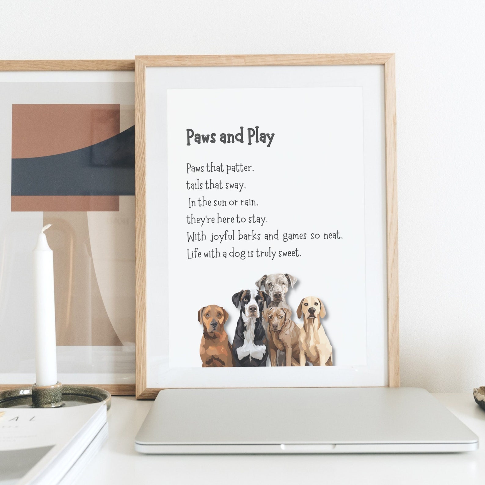 Dog Decor, Puppy Birthday Gift, Dog Poem, Dog Gift, Digital Print ...