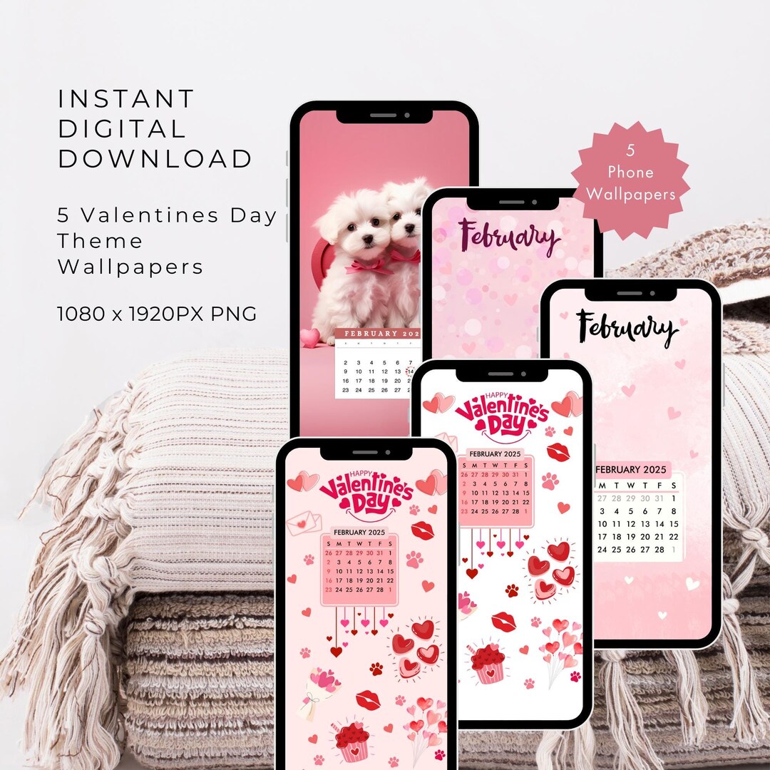5 Valentines Day Themed Wallpaper Pink iPhone Lock Screen February ...