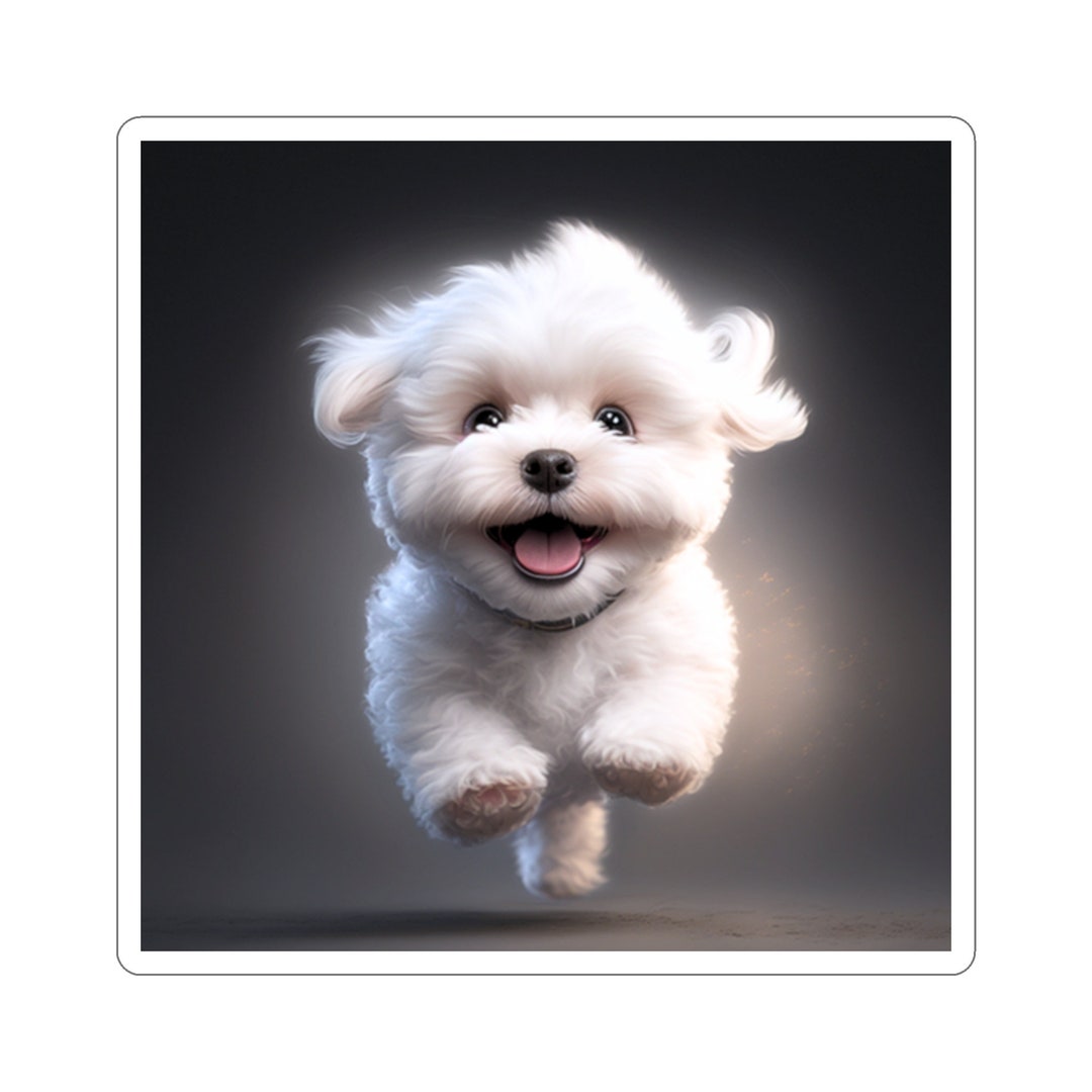 Maltese Love - Sticker, Dog Sticker, Water Bottle Sticker, Laptop ...