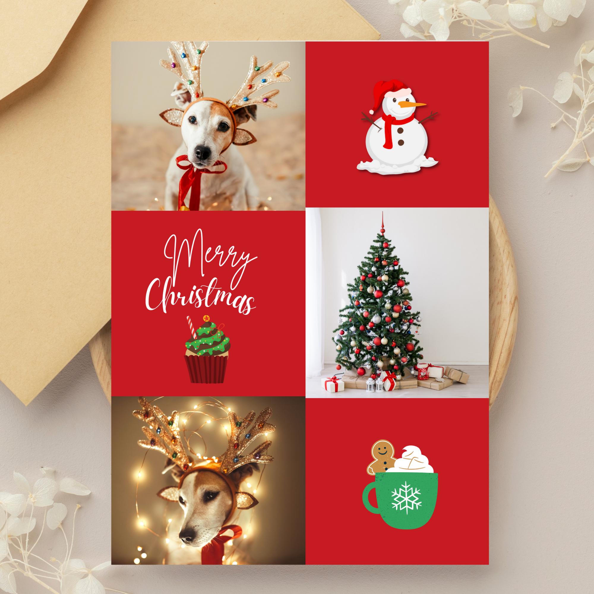 Personalize Christmas Card, Christmas Card Template, Christmas ...