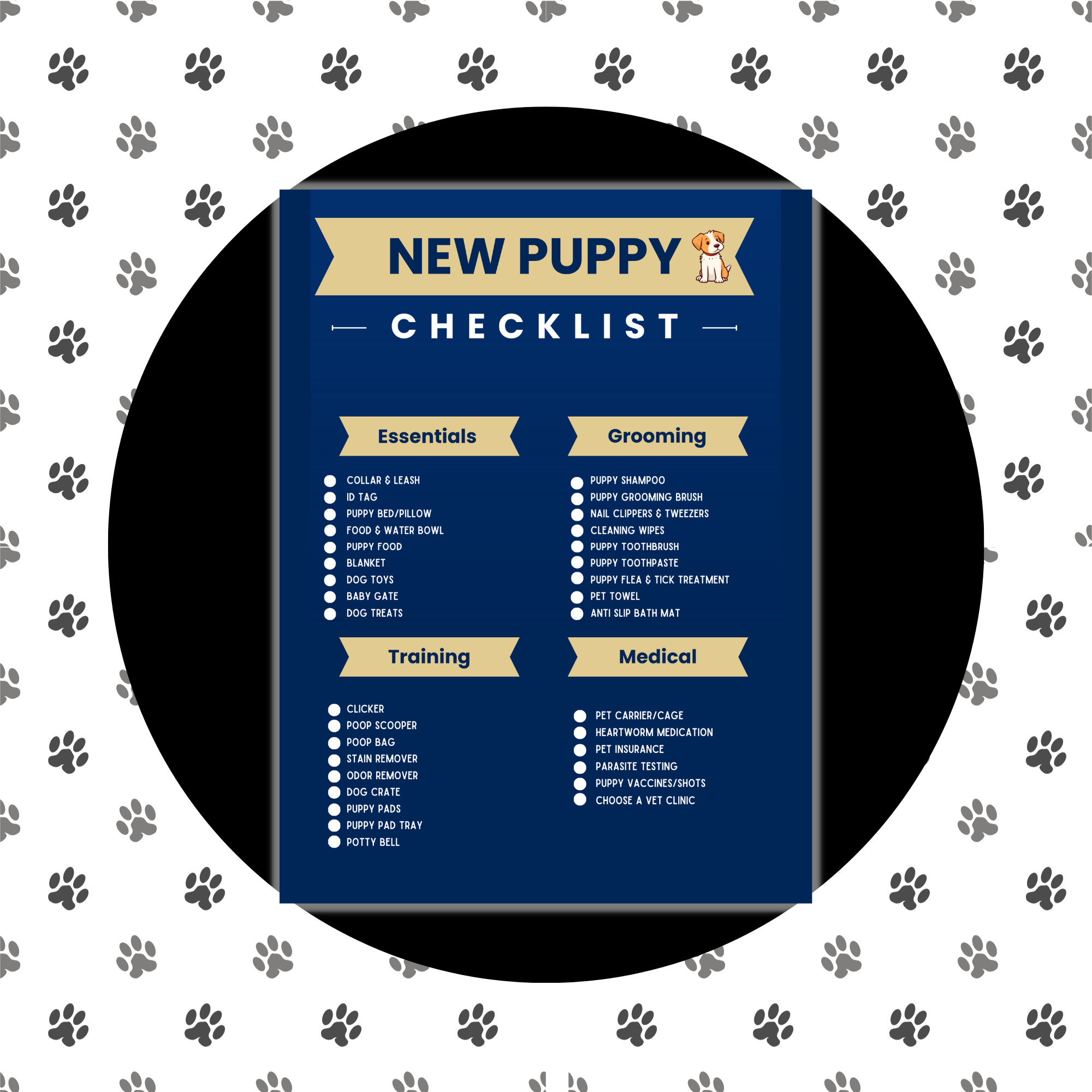 Pet Checklistpuppy Listpuppy Plannerpuppy Trackerdog - Etsy