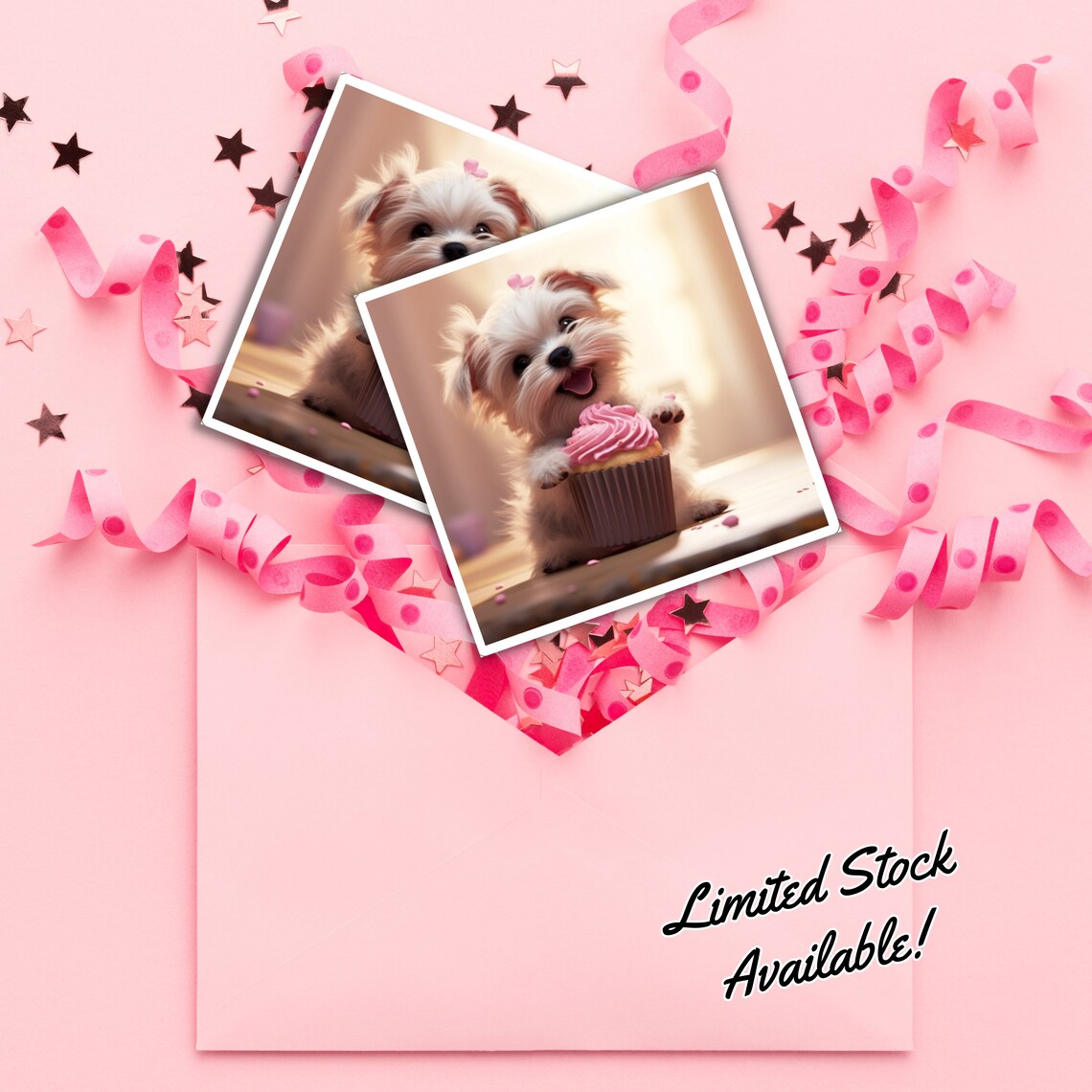 Sweet Maltese Delight Sticker, Cupcake Sticker Decoration, Maltese ...