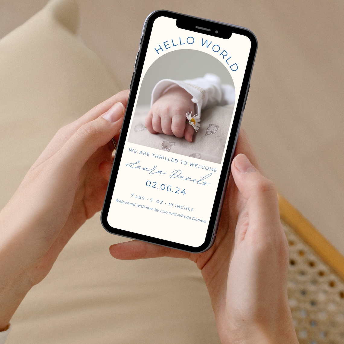 Digital Baby Announcement Photo Birth Announcement Bundle - Etsy