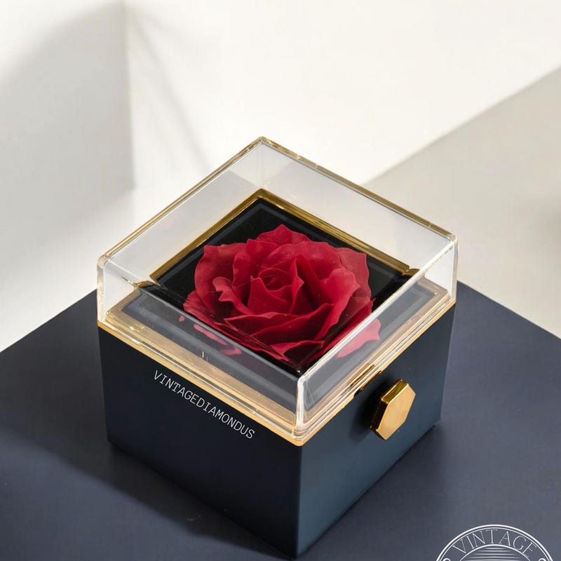 Light Blue Rose Ring - Etsy