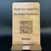 Custom Wooden QR Code Sign - Laser Engraved on Cherry Wood ...