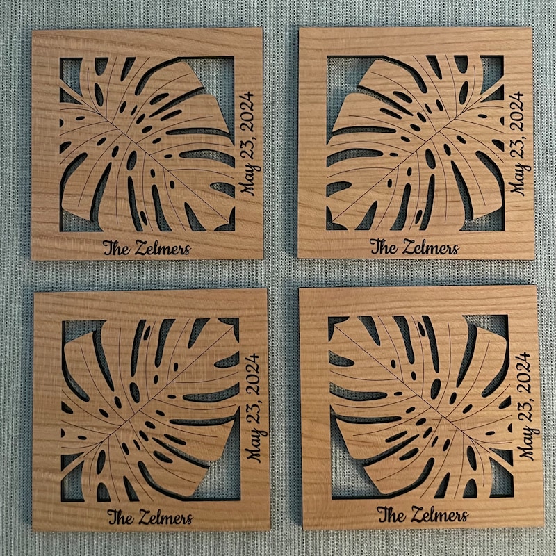 Tropical Coasters - Etsy
