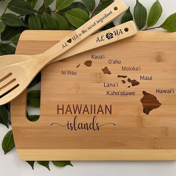 Hawaiian Islands Cutting Board - Etsy